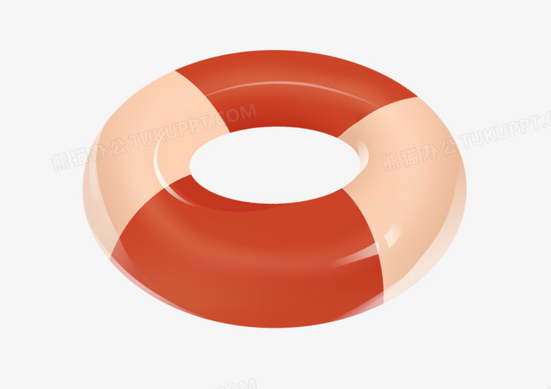 手绘卡通小清新创意立夏夏天混色游泳圈元素PNG图片素材下载_游泳PNG_熊猫办公