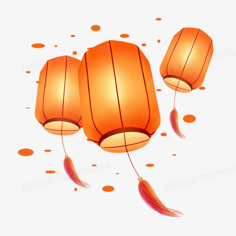 中秋节节日圆柱形灯笼PNG图片素材下载_灯笼PNG_熊猫办公