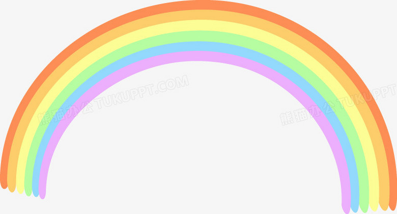卡通彩虹PNG图片素材下载_卡通PNG_熊猫办公