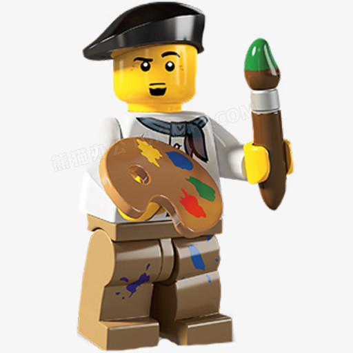 乐高艺术家lego-figure-iconsPNG图片素材下载_乐高PNG_熊猫办公