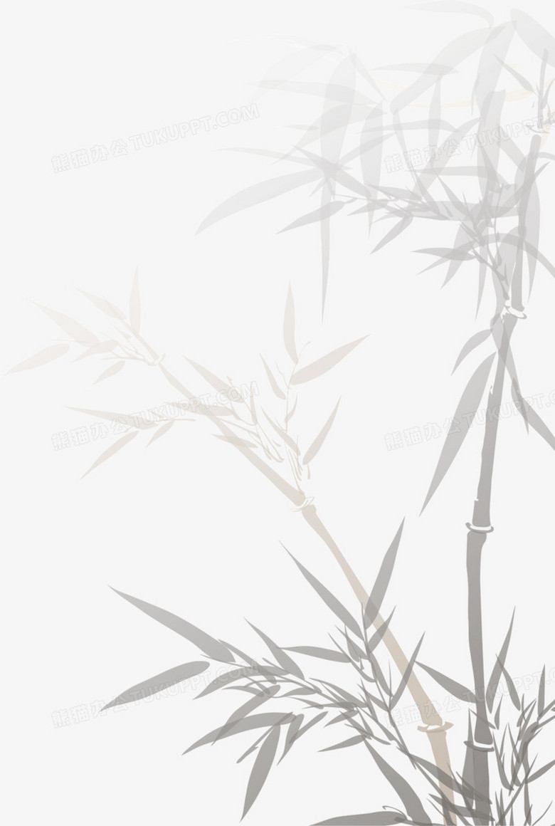 淡水墨画竹子PNG图片素材下载_墨画PNG_熊猫办公
