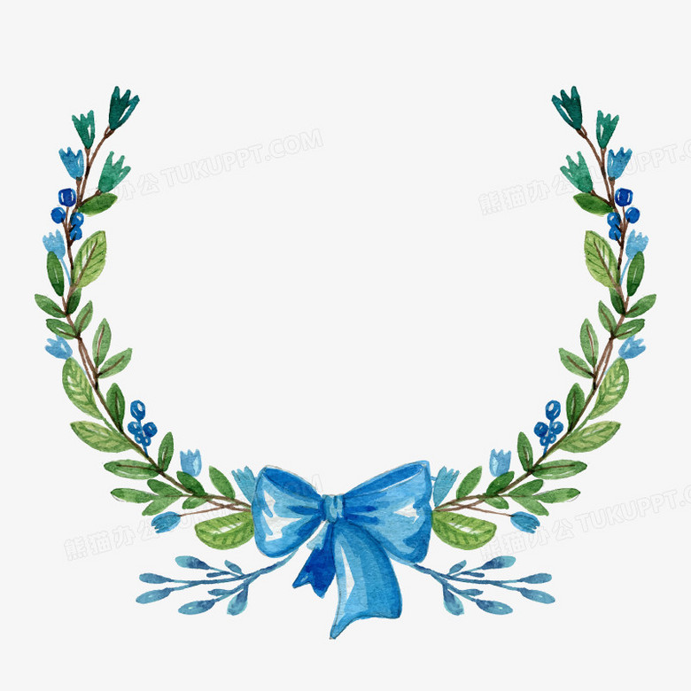 矢量蓝色花边PNG图片素材下载_矢量PNG_熊猫办公