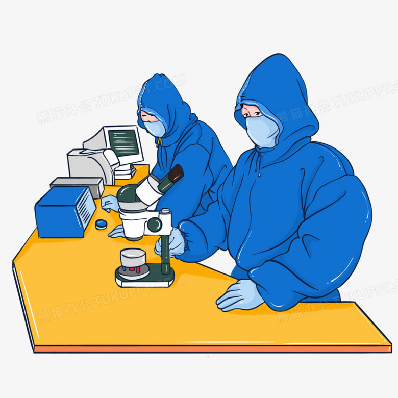 手绘卡通科研人员记录实验数据免抠元素PNG图片素材下载_数据PNG_熊猫办公