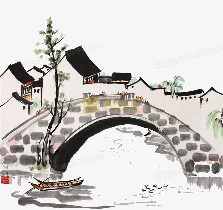 桥PNG图片素材下载_古代PNG_熊猫办公