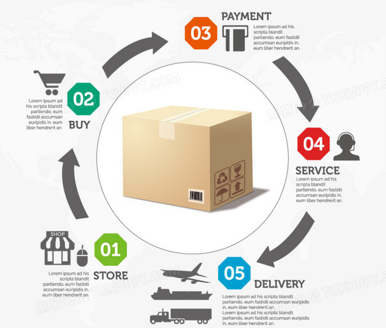 矢量流程图标PNG图片素材下载_流程PNG_熊猫办公