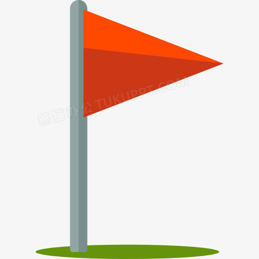 一面小红旗PNG图片素材下载_一面PNG_熊猫办公