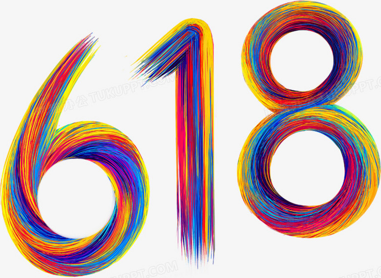 京东618彩色logoPNG图片素材下载_logoPNG_熊猫办公