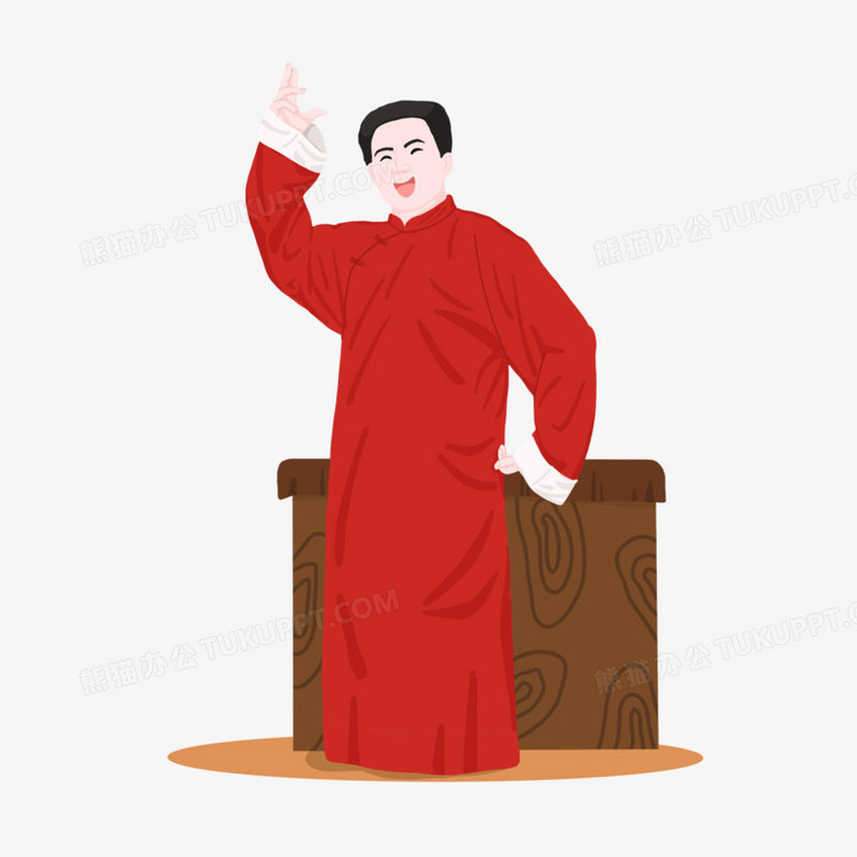 卡通手绘相声演员表演png图片素材下载素材png熊猫办公