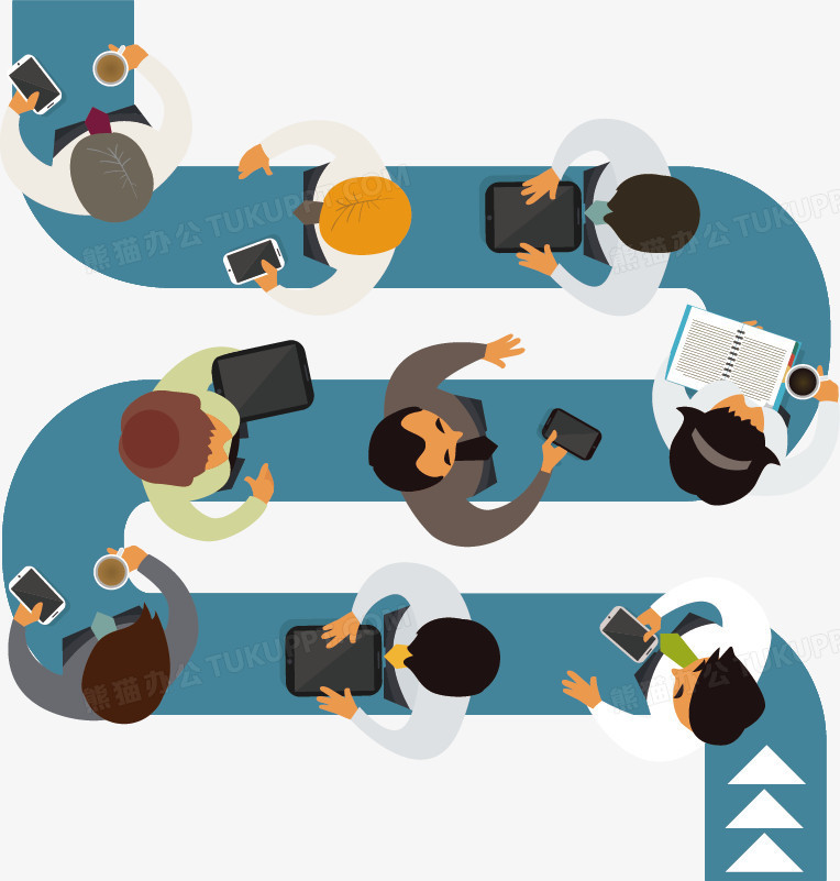 卡通办公矢量图PNG图片素材下载_办公PNG_熊猫办公