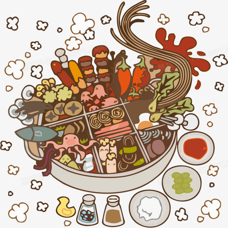 矢量火锅PNG图片素材下载_矢量PNG_熊猫办公