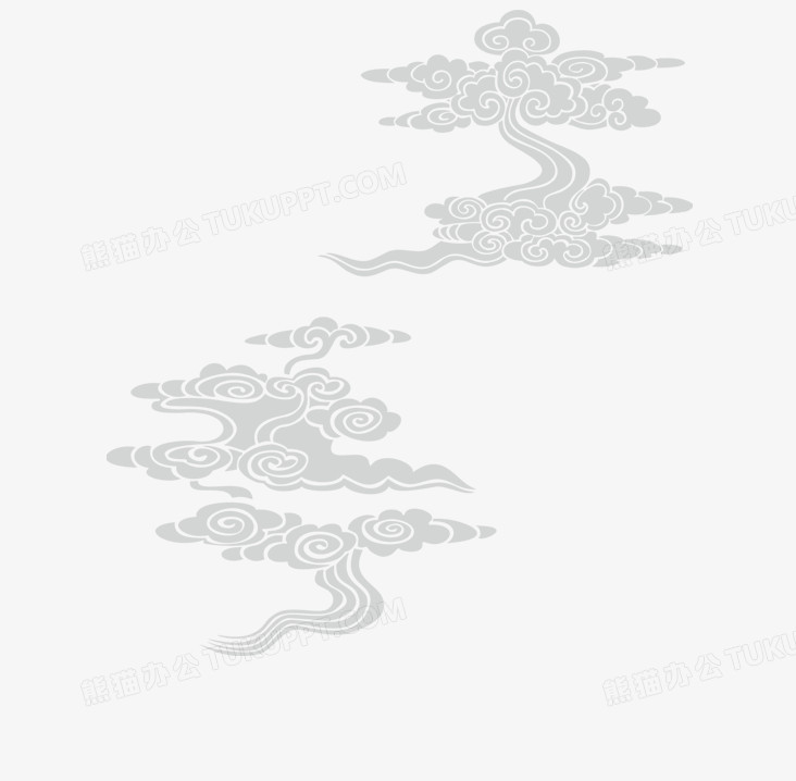 古风云怎么画,手机,元素_大山谷图库