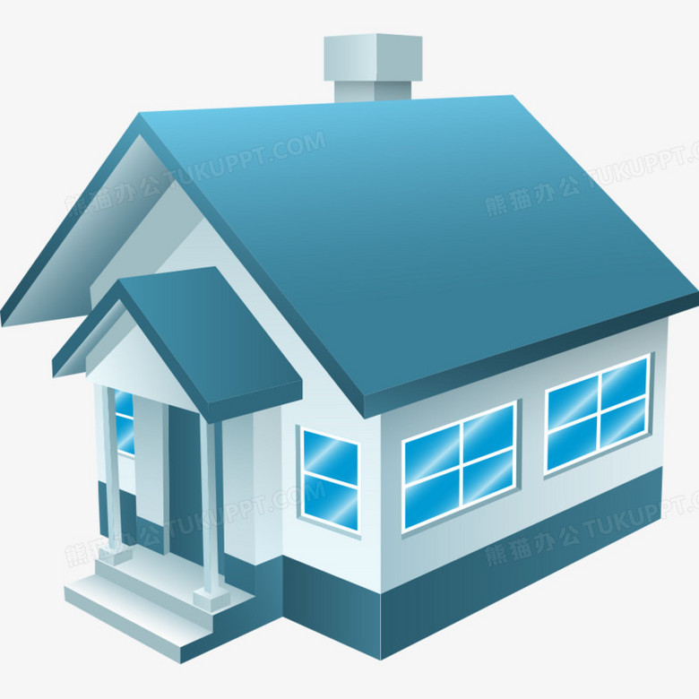 卡通房子PNG图片素材下载_卡通房子PNG_熊猫办公