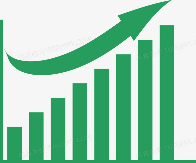 矢量创意设计公司销售业绩增长图PNG图片素材下载_矢量PNG_熊猫办公