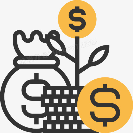 财富图标PNG图片素材下载_图标PNG_熊猫办公