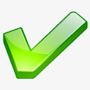 绿色的对号图标PNG图片素材下载_对号PNG_熊猫办公