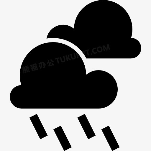 下雨的天气符号图标PNG图片素材下载_图标PNG_熊猫办公