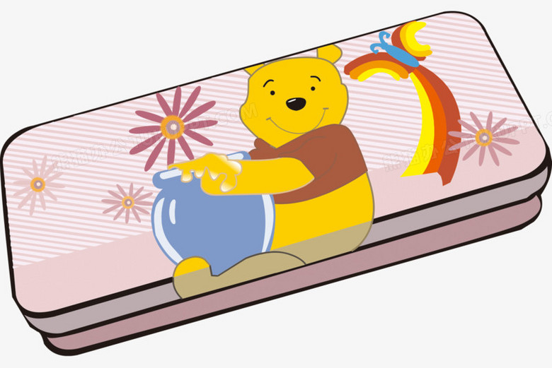 笔袋卡通画,笔盒简笔画图片_大山谷图库