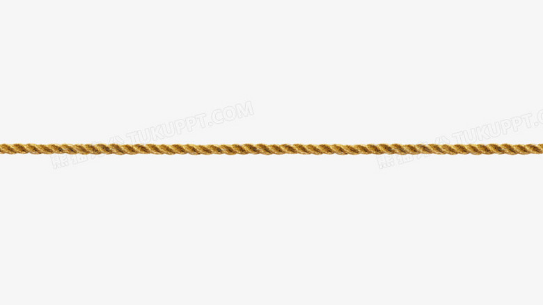 一根金色的绳索PNG图片素材下载_金色PNG_熊猫办公