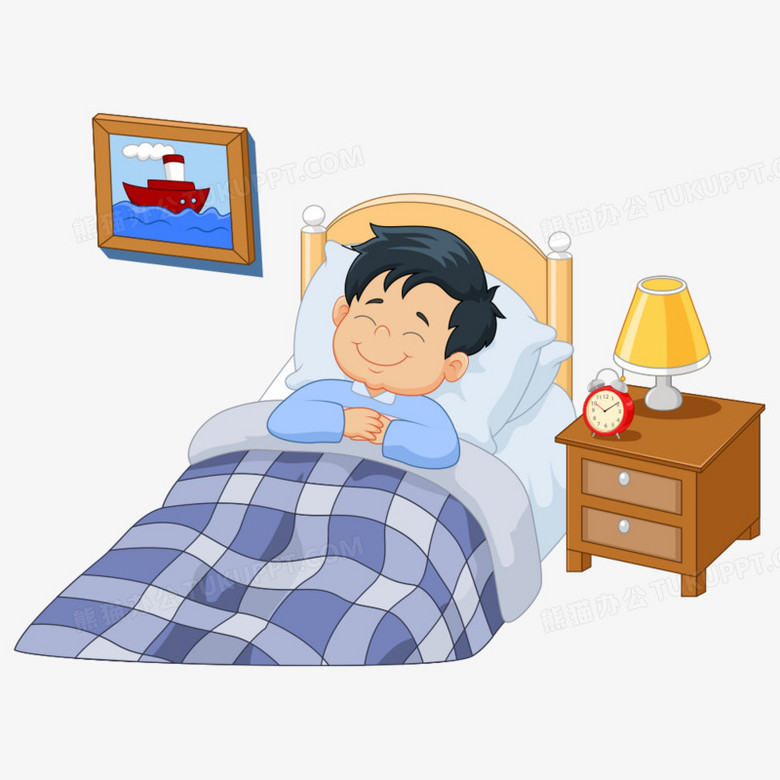 笑着睡觉的男孩png图片素材下载男孩png熊猫办公