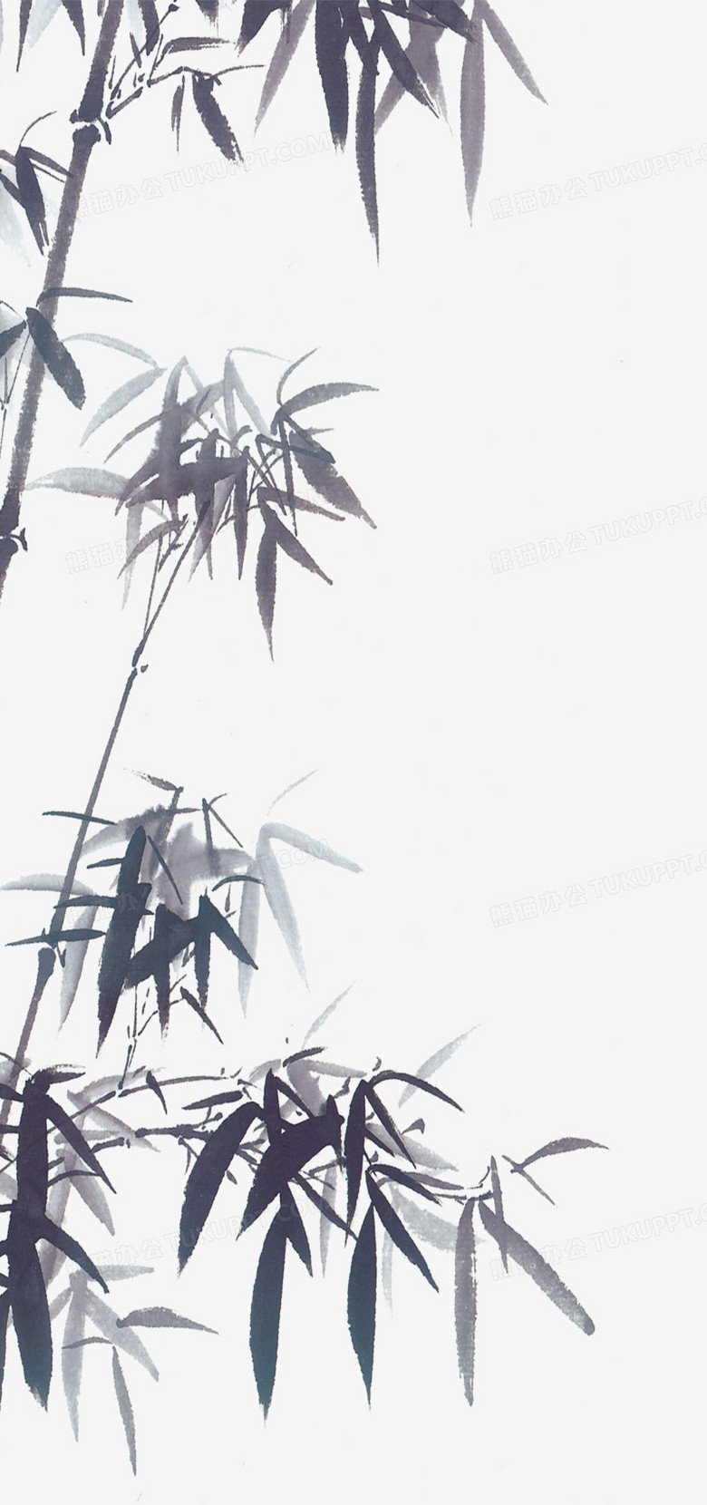 水墨竹子PNG图片素材下载_水墨PNG_熊猫办公