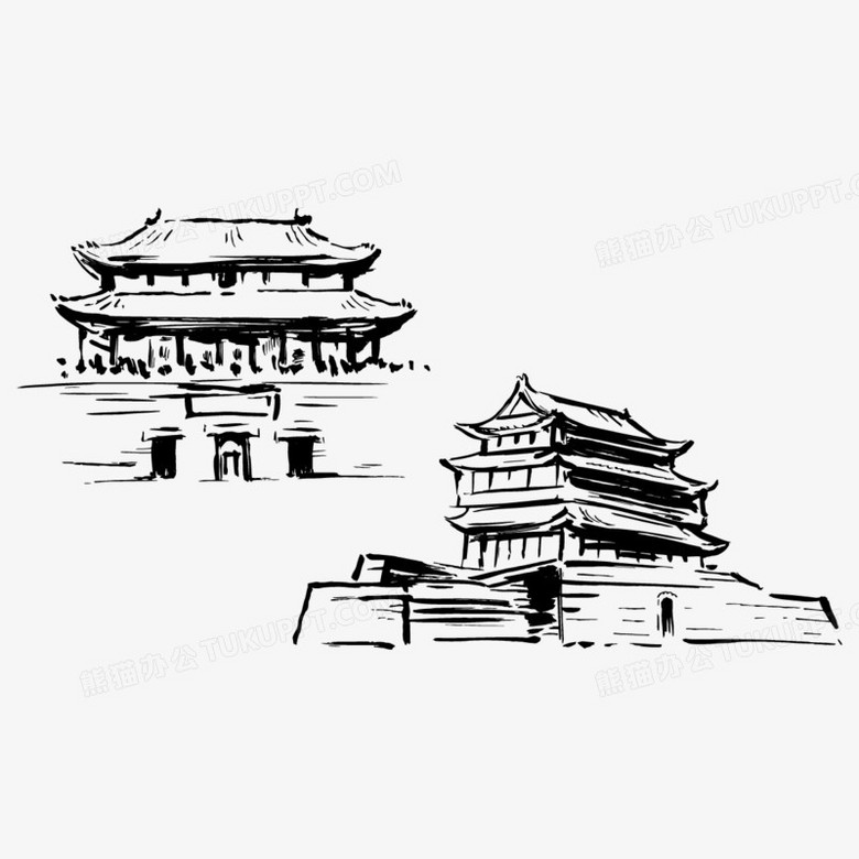 矢量古代建筑PNG图片素材下载_矢量PNG_熊猫办公