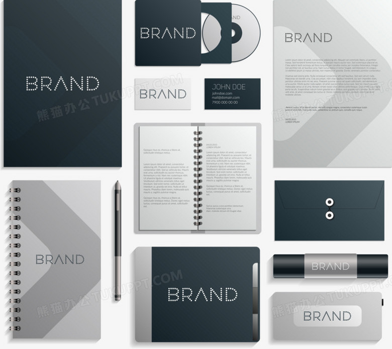 企业vis模板PNG图片素材下载_VIS模板PNG_熊猫办公