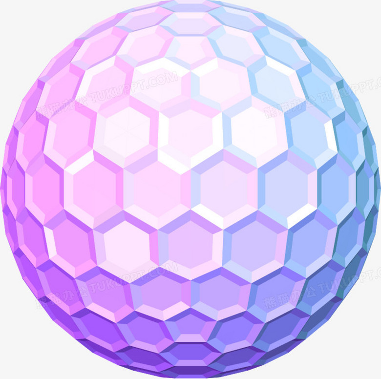 三维多边形球PNG图片素材下载_多边形PNG_熊猫办公