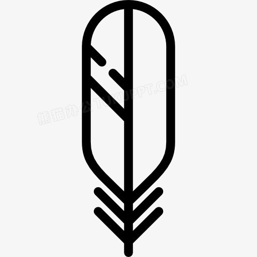 羽毛图标PNG图片素材下载_图标PNG_熊猫办公