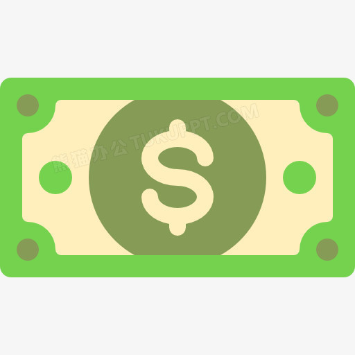 美元图标PNG图片素材下载_美元PNG_熊猫办公