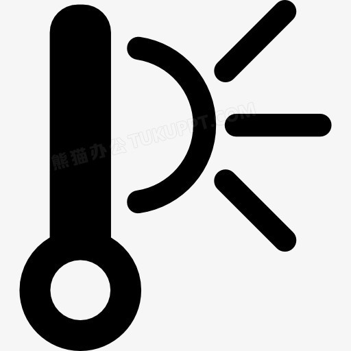 温度计的高温图标PNG图片素材下载_温度计PNG_熊猫办公