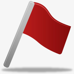 小红旗图标PNG图片素材下载_图标PNG_熊猫办公