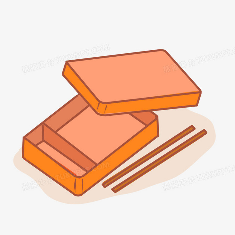 手绘卡通饭盒便当盒PNG图片素材下载_素材PNG_熊猫办公