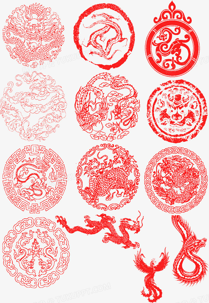 龙形特殊符号,文字,图腾_大山谷图库