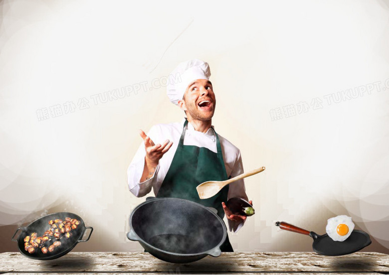 做菜的厨师PNG图片素材下载_厨师PNG_熊猫办公