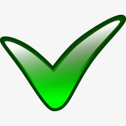 绿色的对号图标PNG图片素材下载_图标PNG_熊猫办公
