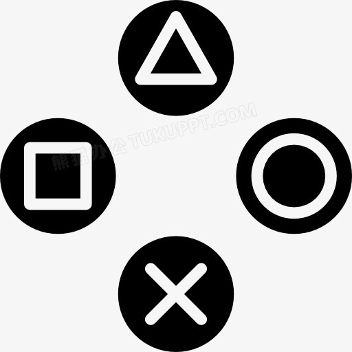 索尼ps游戏按钮图标PNG图片素材下载_按钮PNG_熊猫办公