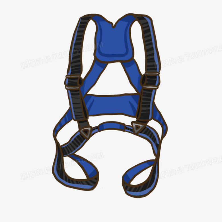 手绘安全带免抠元素PNG图片素材下载_安全带PNG_熊猫办公