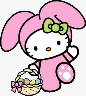 粉色兔子kittyPNG图片素材下载_粉色PNG_熊猫办公