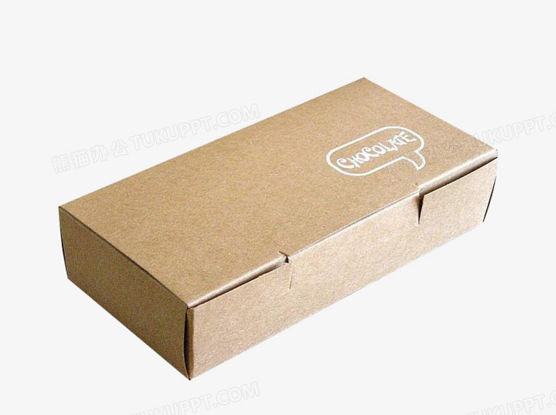 带图案牛皮纸盒子PNG图片素材下载_牛皮纸PNG_熊猫办公