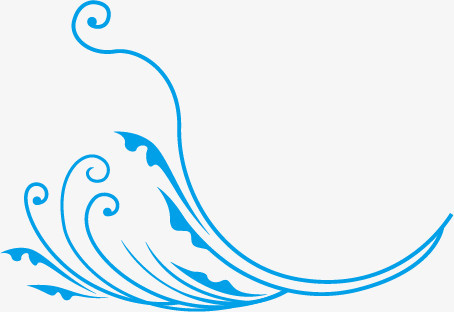 蓝色花边PNG图片素材下载_蓝色PNG_熊猫办公