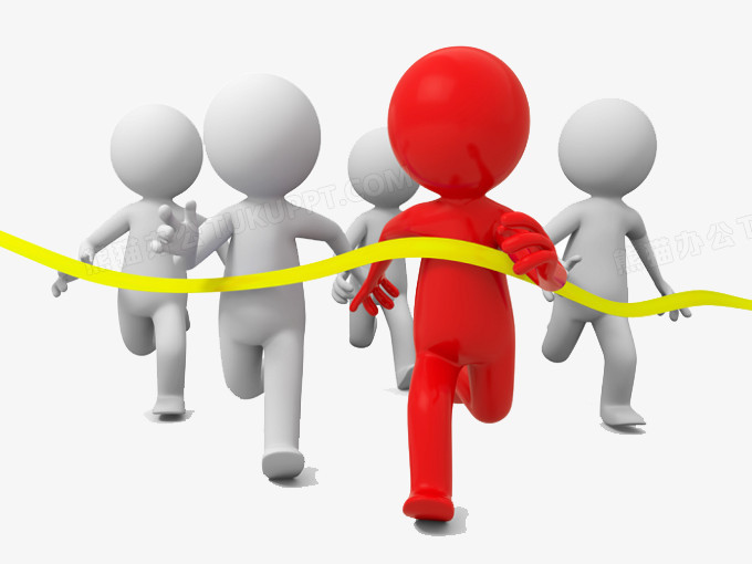 努力奔跑的3d小人PNG图片素材下载_努力PNG_熊猫办公