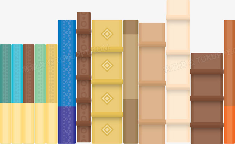 矢量图图书馆上的书PNG图片素材下载_矢量图PNG_熊猫办公