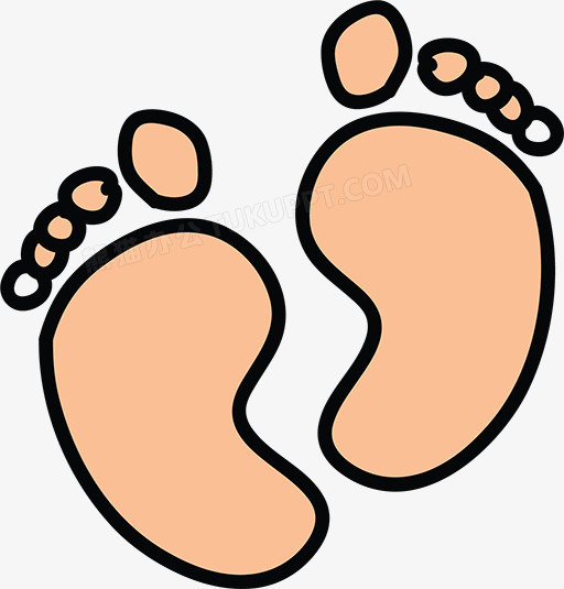 卡通baby脚丫PNG图片素材下载_卡通PNG_熊猫办公
