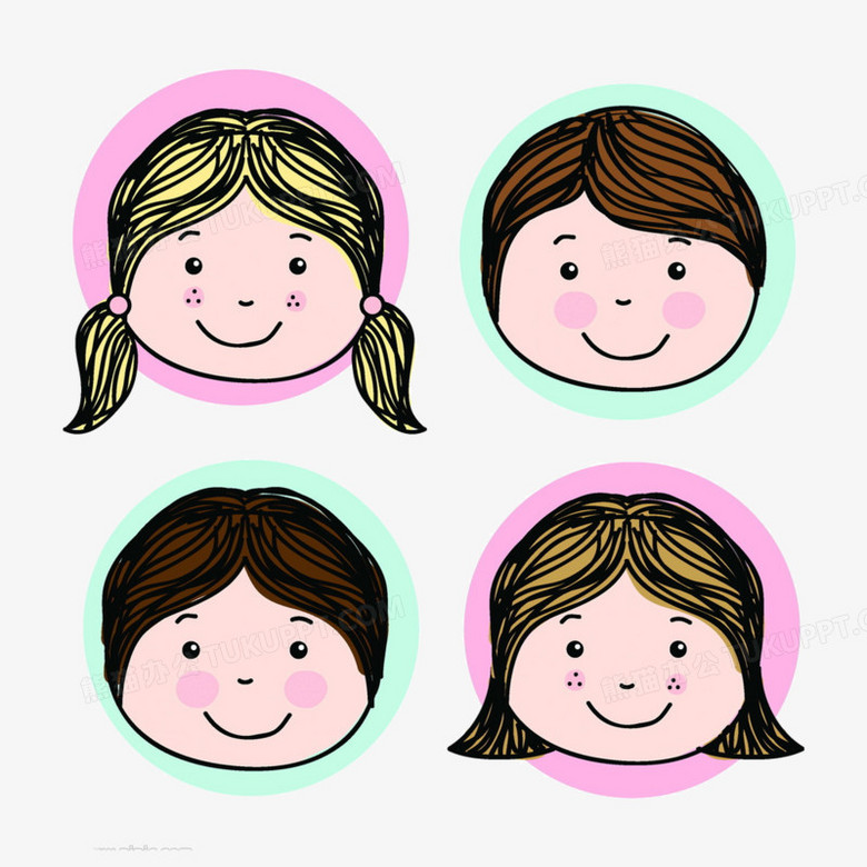 卡通人头PNG图片素材下载_卡通PNG_熊猫办公