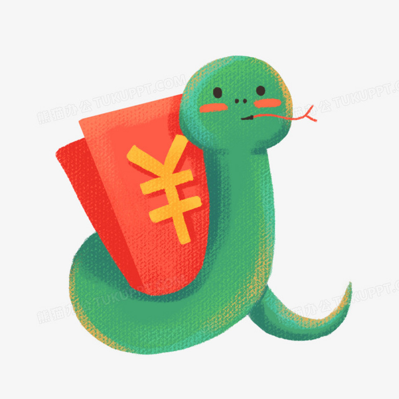 一组中国年卡通生肖合集之蛇年免抠PNG图片素材下载_中国PNG_熊猫办公