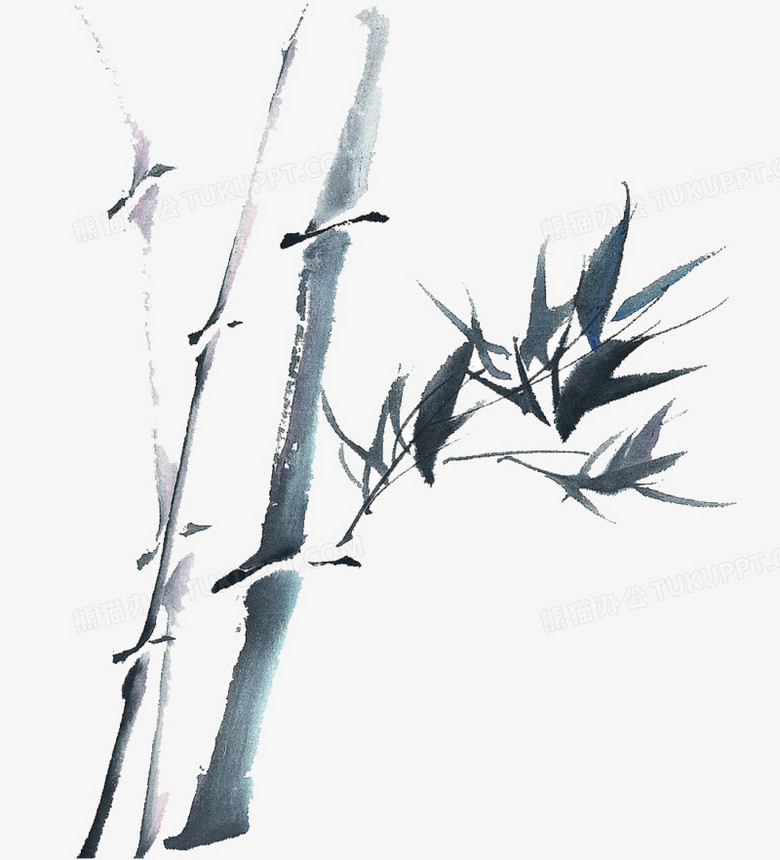 水墨竹子PNG图片素材下载_水墨竹子PNG_熊猫办公