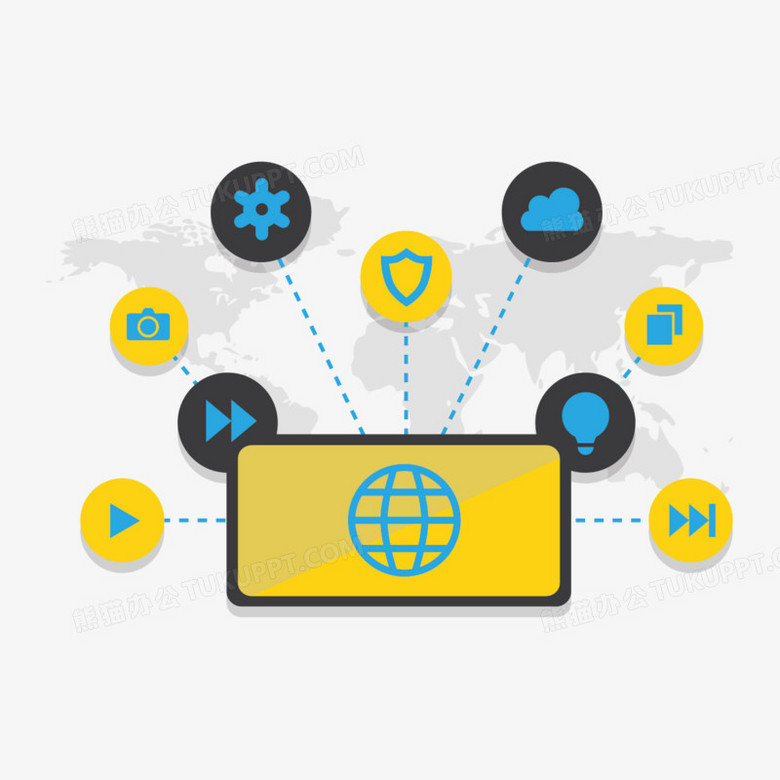 创意互联网图标PNG图片素材下载_创意PNG_熊猫办公