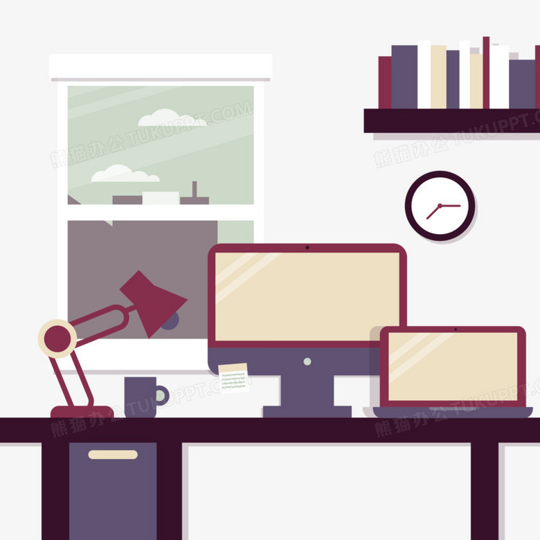 电脑PNG图片素材下载_电脑PNG_熊猫办公