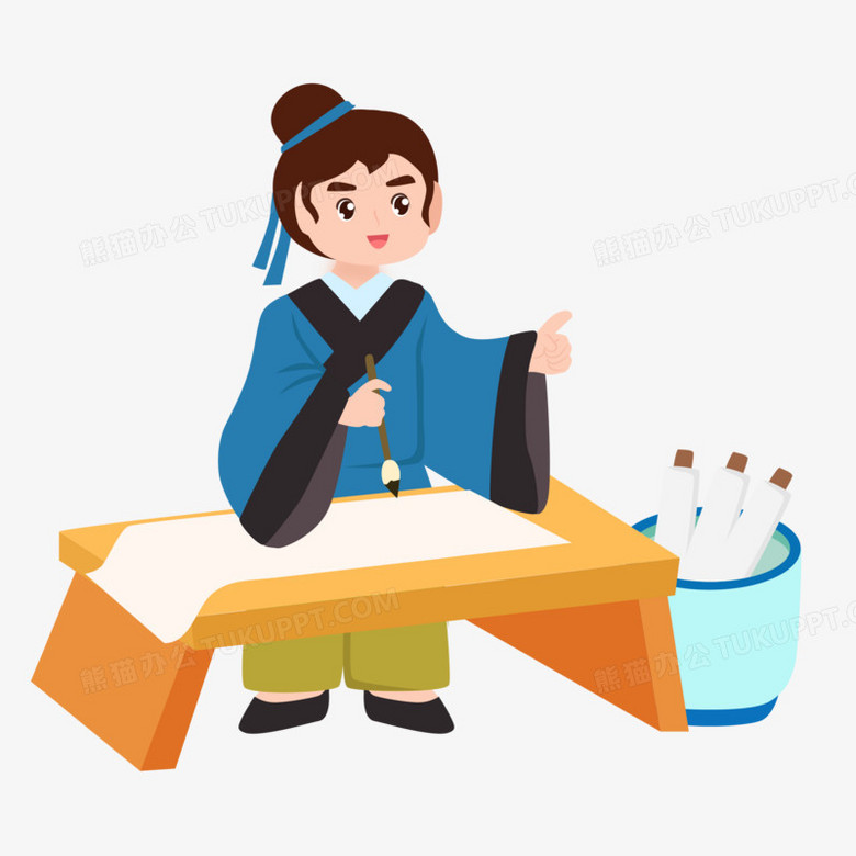 古代儿童手绘儿童手绘大山谷图库