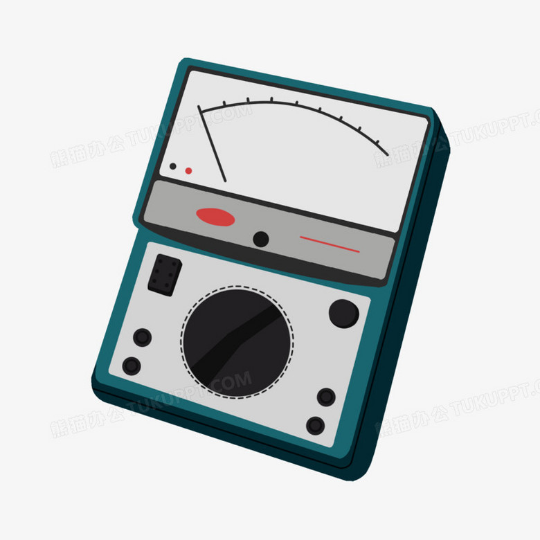 卡通扁平电子相关指针式万用表PNG图片素材下载_电子PNG_熊猫办公
